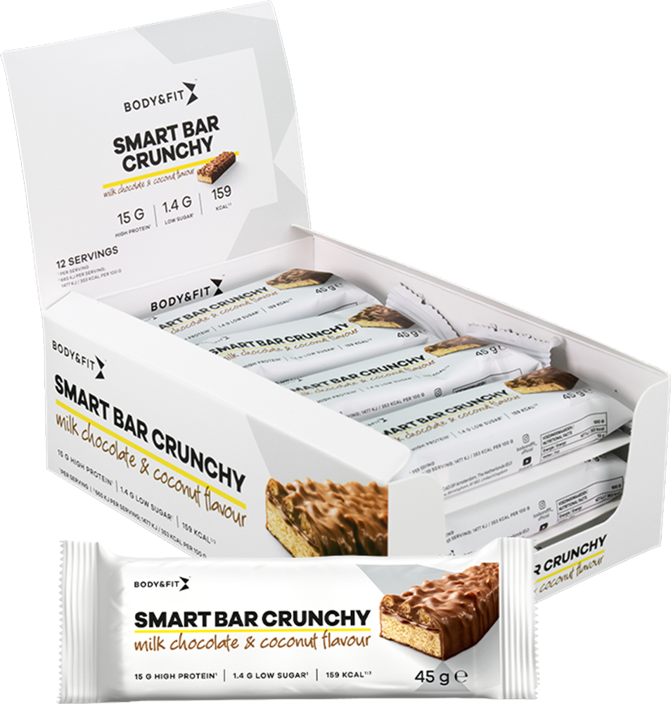 Body & Fit Protein Bar Crunchy - 12 x 45 g – Prometeus