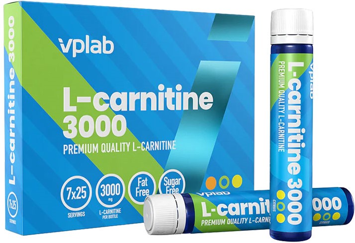 VPLab L-Carnitine 3000 7x25ml Citrus EXP: 30-03-2024 | Prometeus